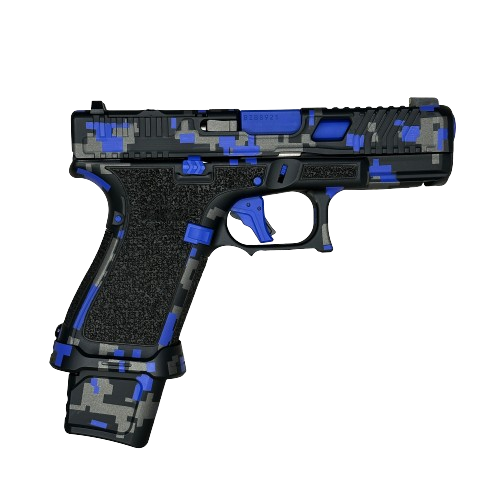 Glock G19 Blue Digi Cam - Weapon DNA