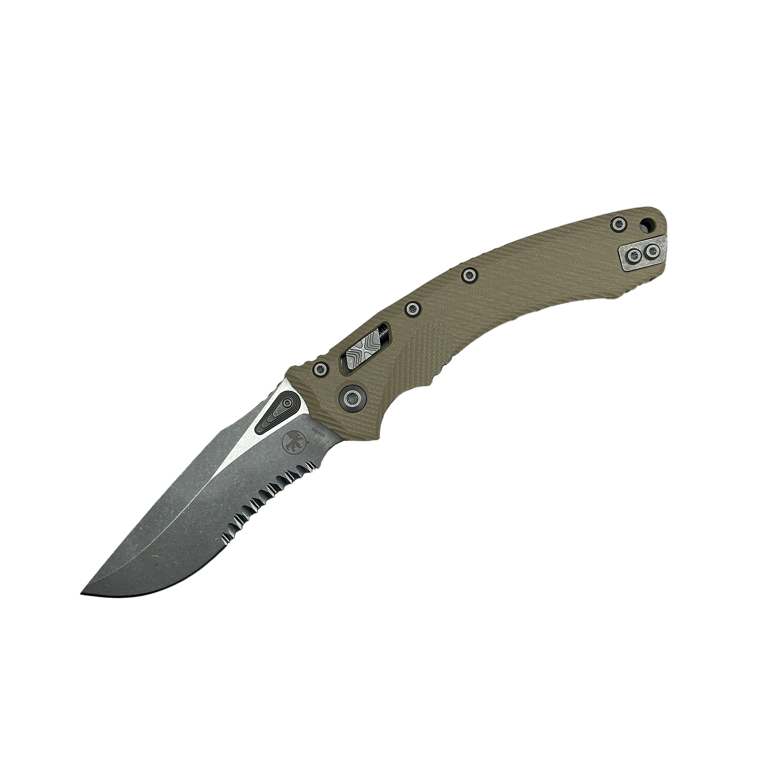 Microtech 137RL-11APFLGTTA AMPHIBIAN RAM LOK S/E - Tan Fluted G-10 ...