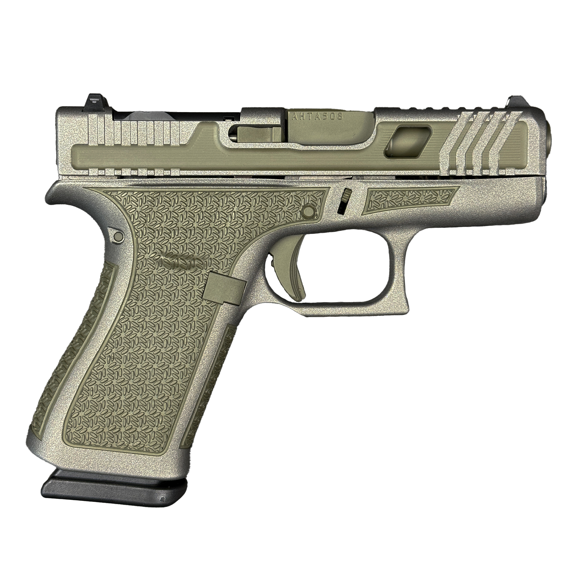 GLOCK G43 O.D. GREEN/Tungsten TWO-TONE - Weapon DNA