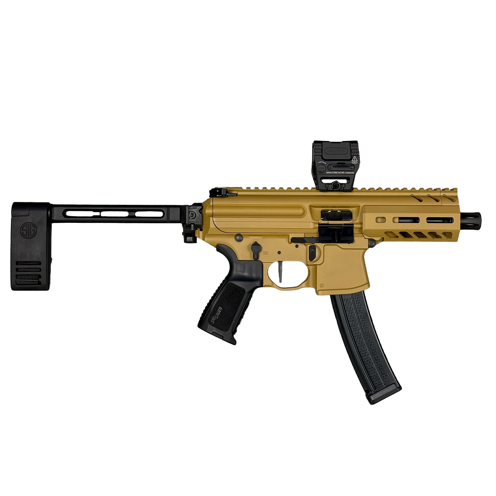 Noveske Tiger Eye Brown Sig Sauer MPX K 9mm 4.5" - Weapon DNA